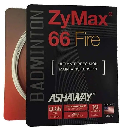 Ashaway ZyMax 66 Fire Badminton String Set