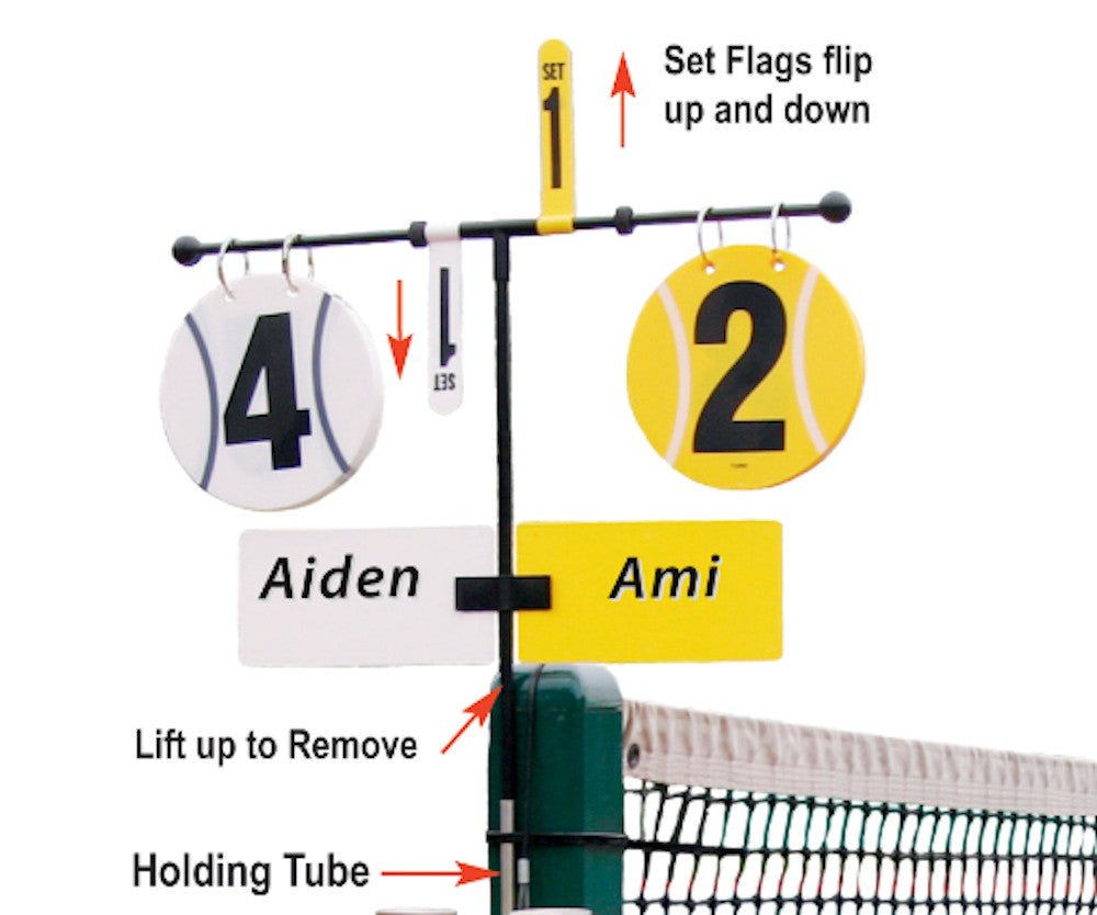 Tourna Tennis Score Keeper | Net-Post Scoring System