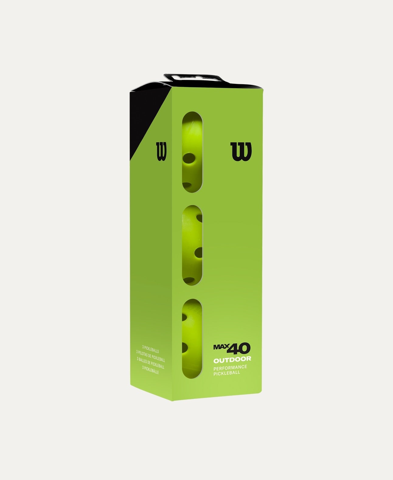 Wilson Max 40 Outdoor Pickleballs - USA Pickleball Approved